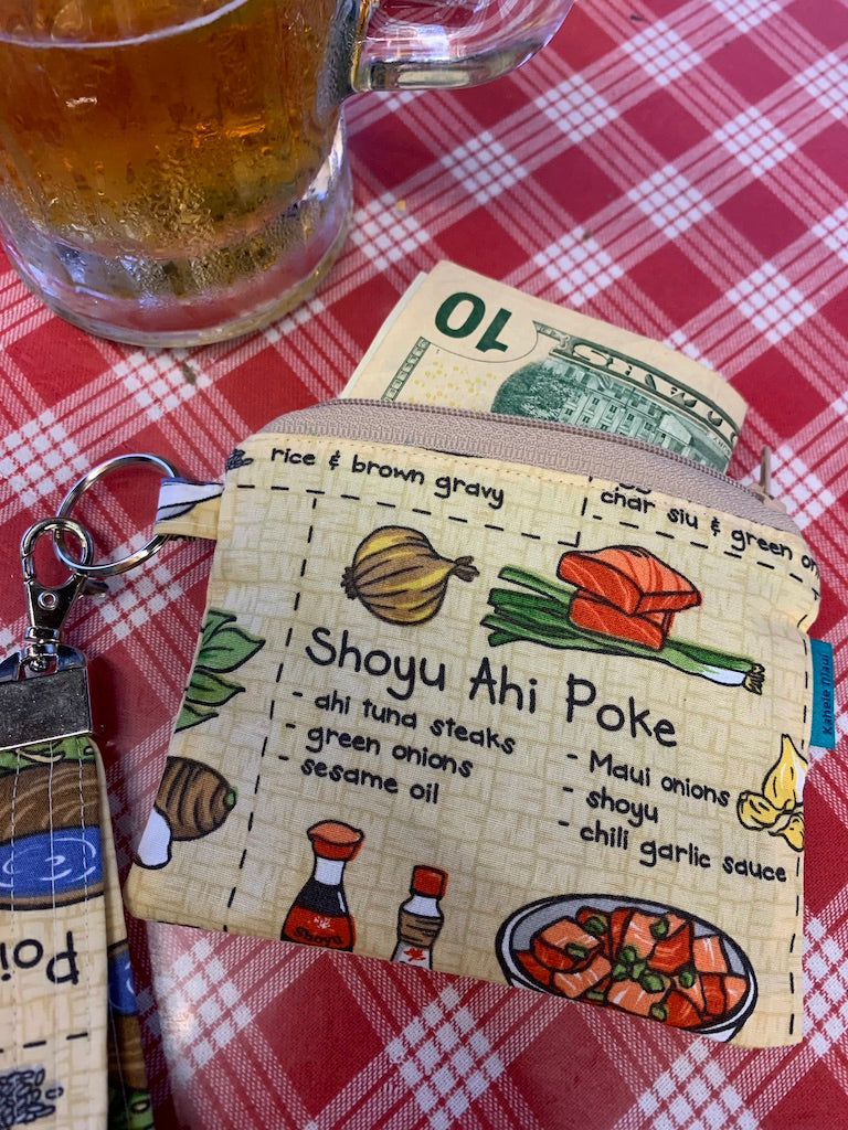 Coin Purse :: Spam Musubi & Ahi Poke Ono Grinds - Kahele Maui